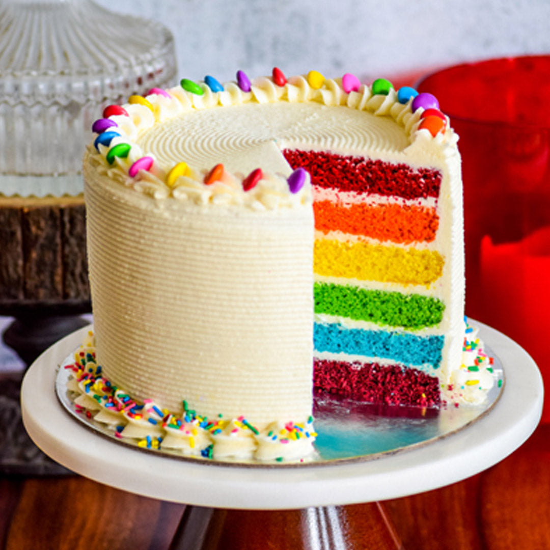 Rainbow Layer Cake-Tall – Redmoon bakery