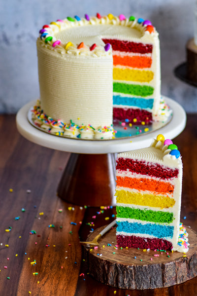Rainbow Layer Cake-Tall – Redmoon bakery
